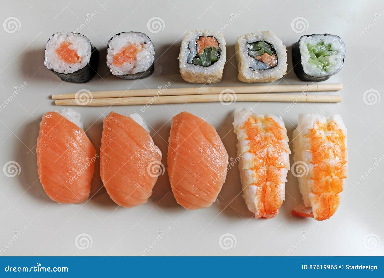 Different types of sushes. stock image. Image of demonstration - 87619965