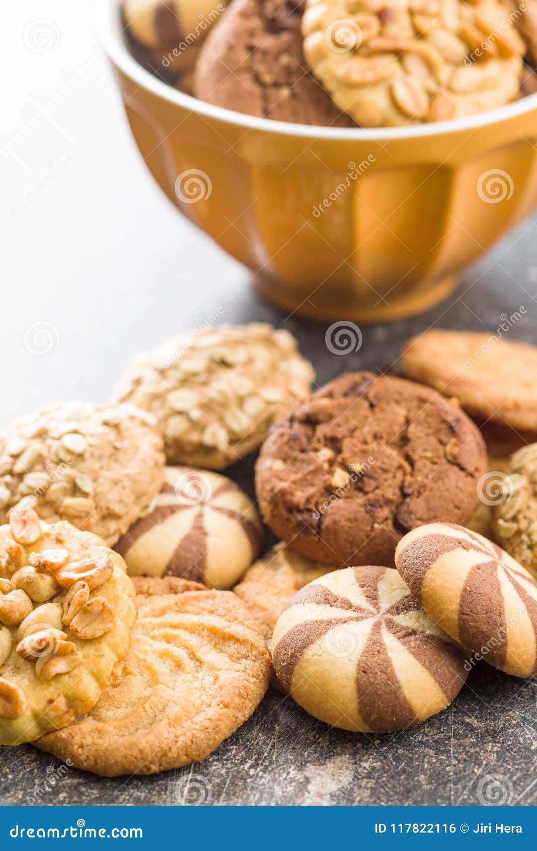 Different Types of Sweet Cookies. Stock Photo - Image of cake, round ...