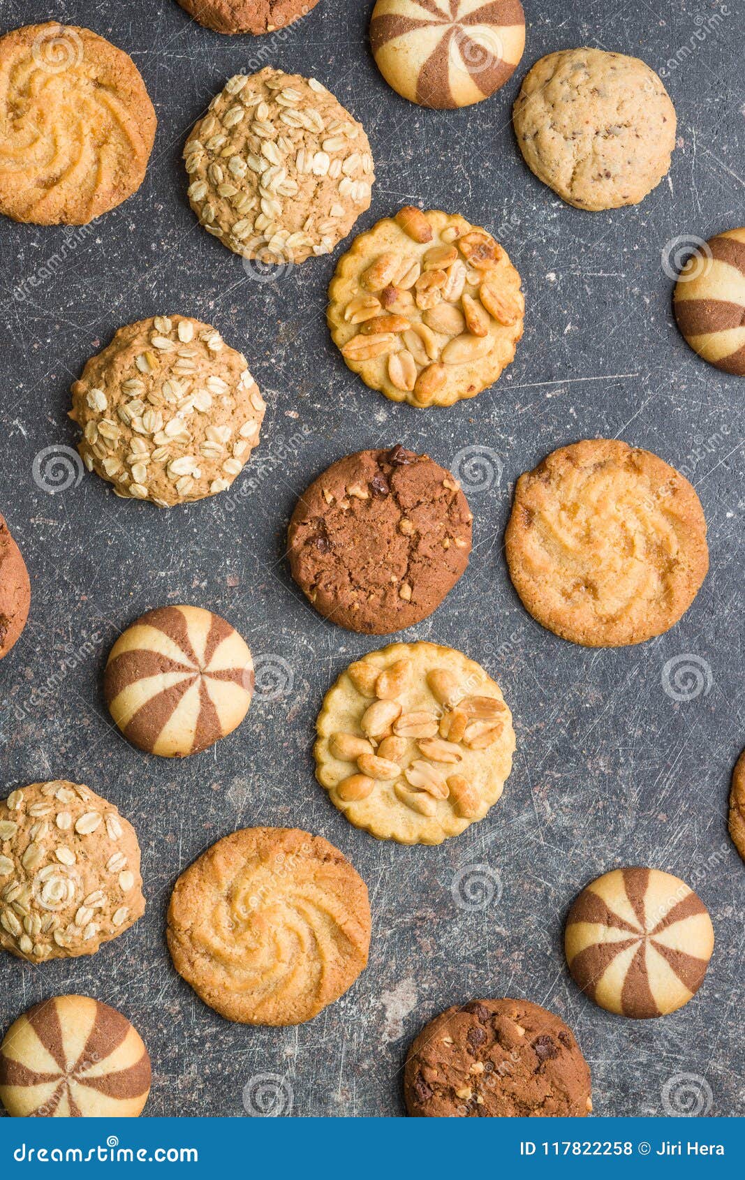 Different Types of Sweet Cookies. Stock Photo - Image of cake ...
