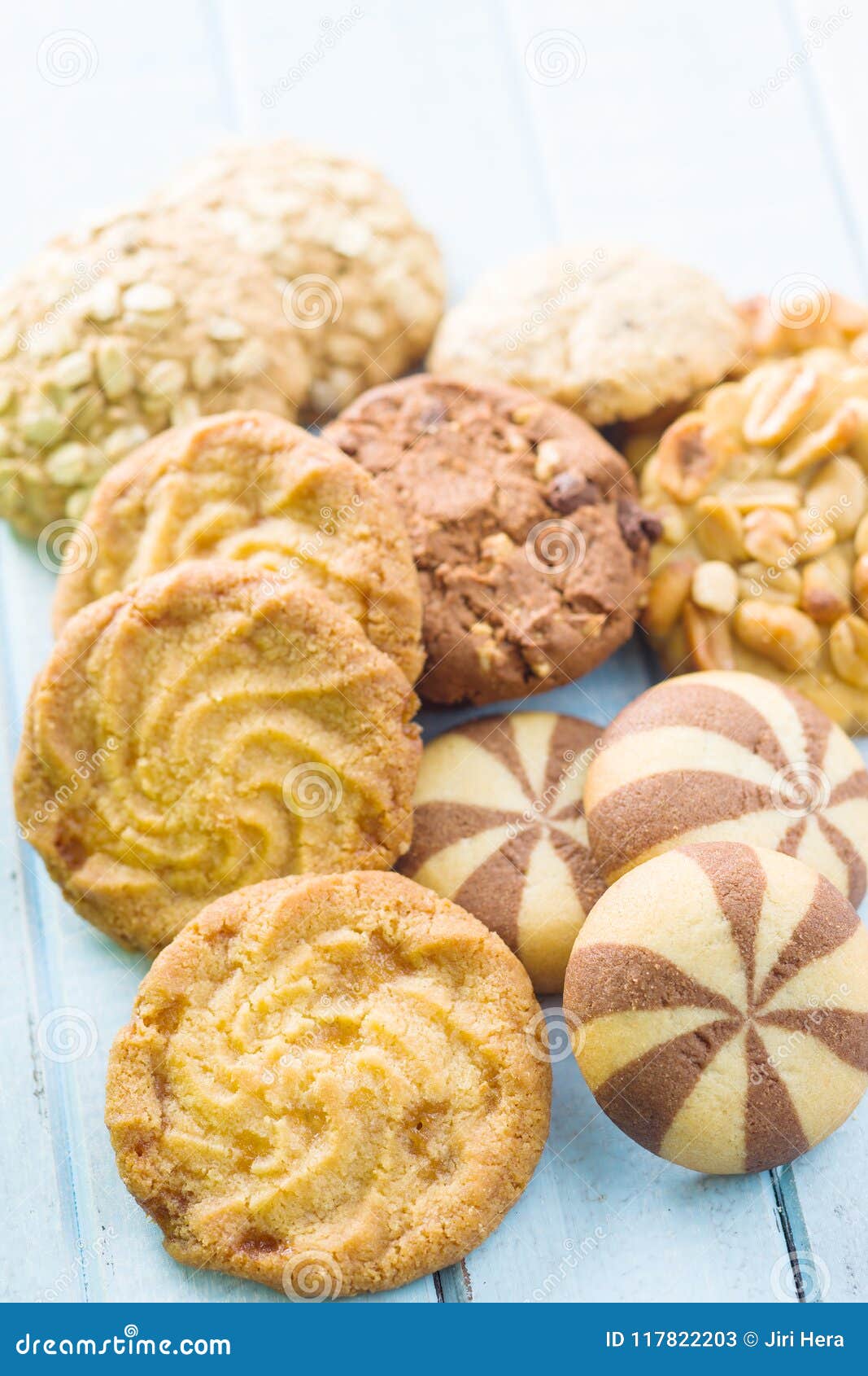 Different Types of Sweet Cookies. Stock Image - Image of indulgence ...