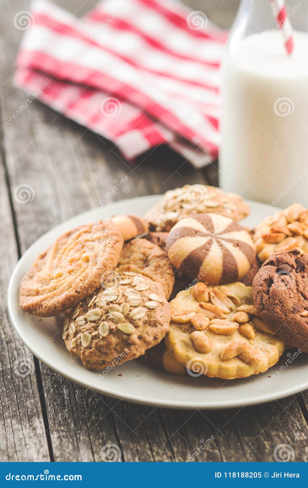 Different Types of Sweet Cookies. Stock Image - Image of round ...