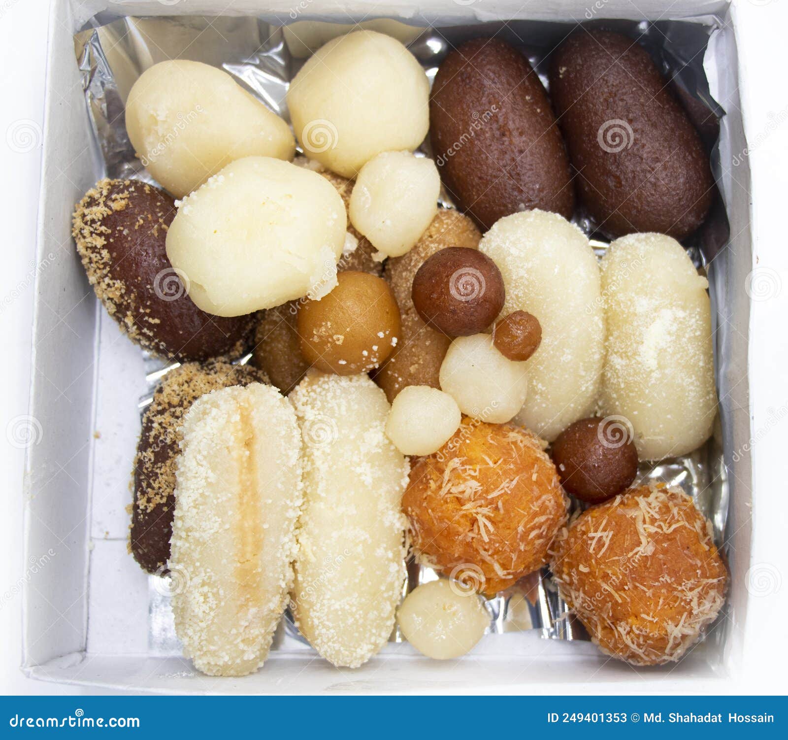 Different Types of Sweet Isolate on Background Stock Image - Image of ...