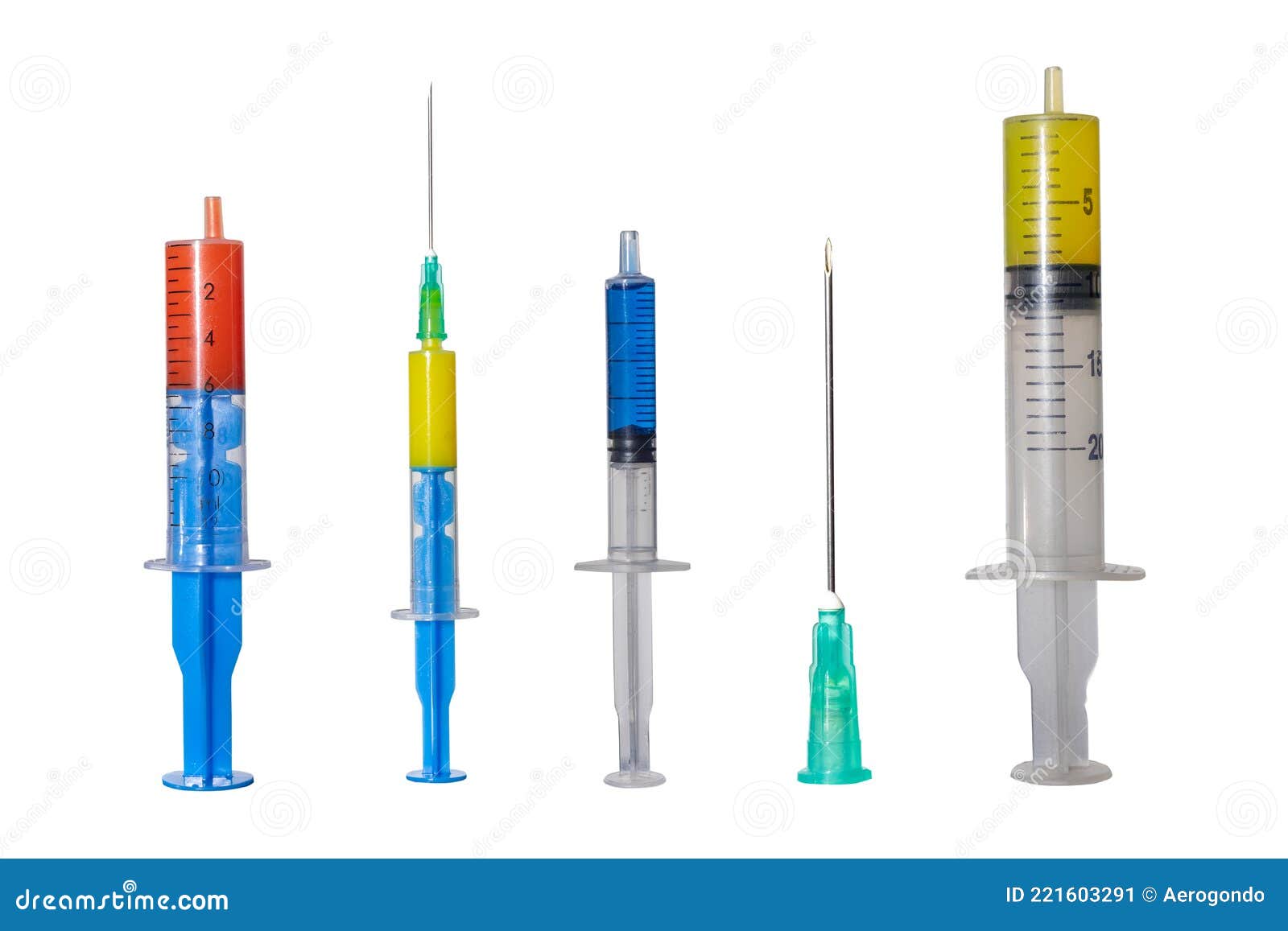 Different Types of Syringes Isolated on White Background Stock Image ... Different Types of Syringes Isolated on White Background Stock Image ...