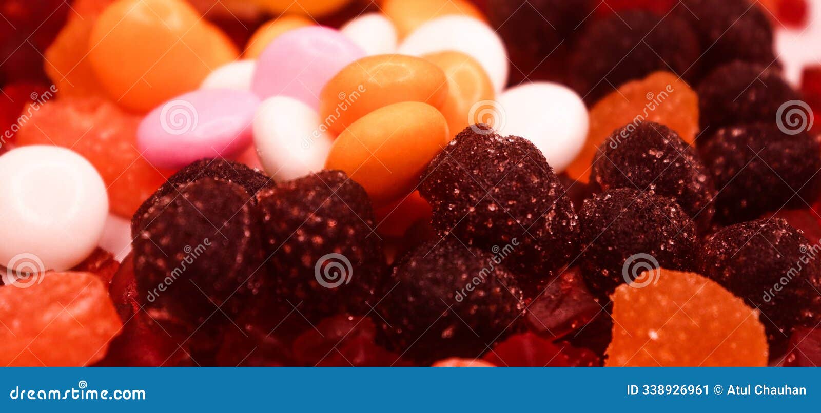 Different Types of Tasty Color Full Candy Stock Image - Image of orange ...