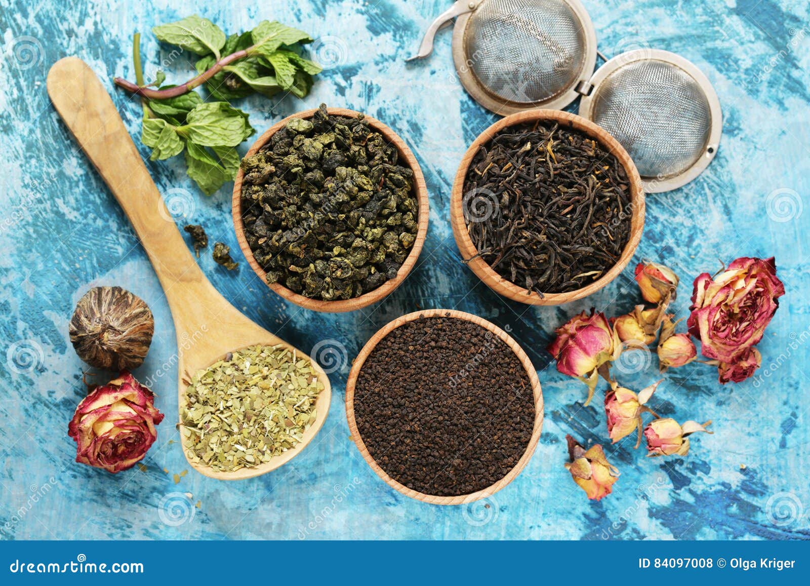 Different types of tea stock photo. Image of types, flower - 84097008
