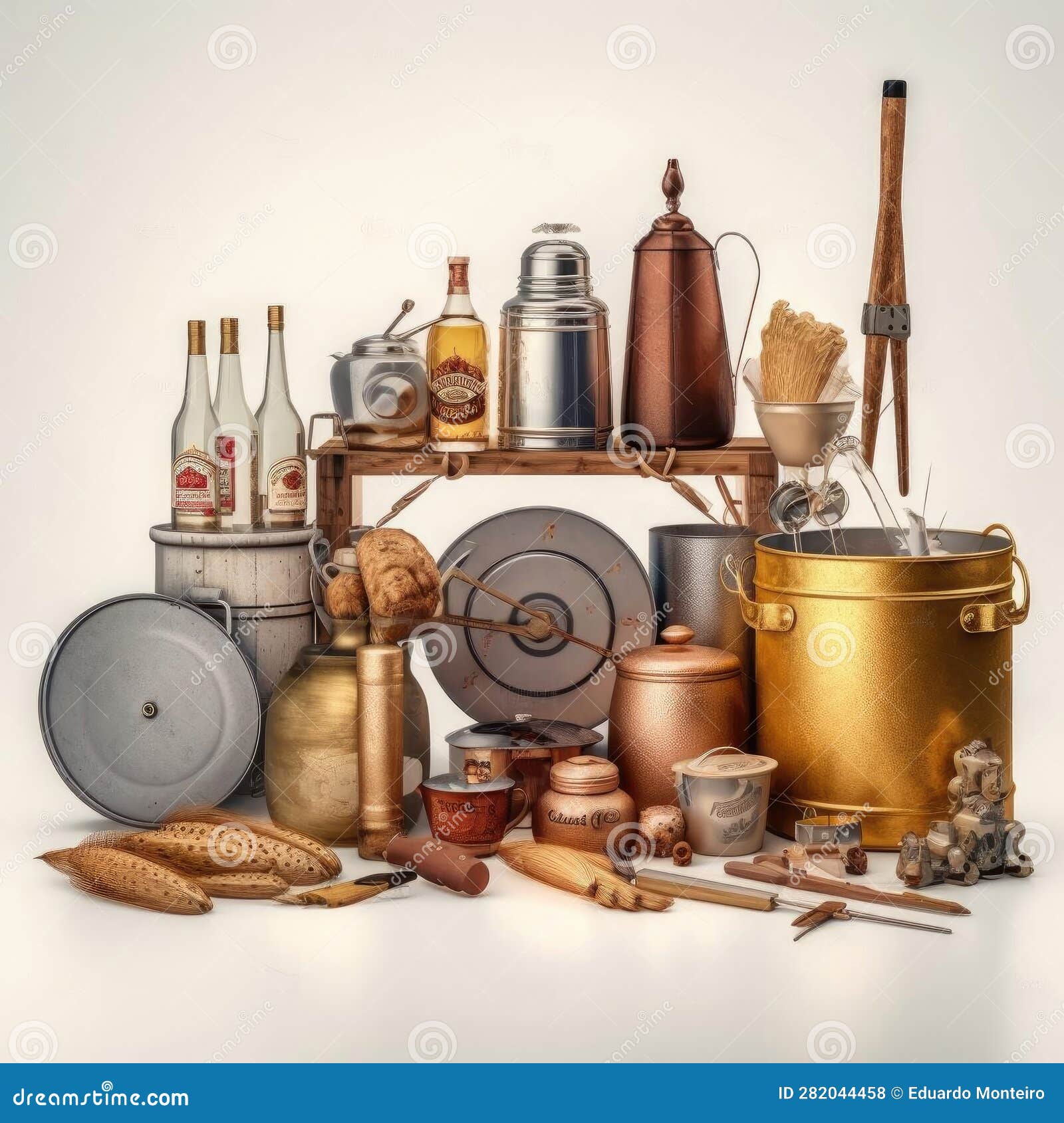Different Types of Traditional and Modern Kitchen Tools Stock ...