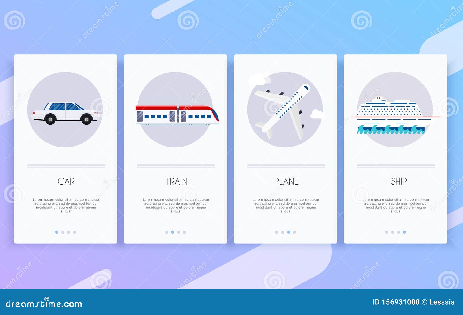 Different Types of Transportation. Business Infographic Stock Vector ...