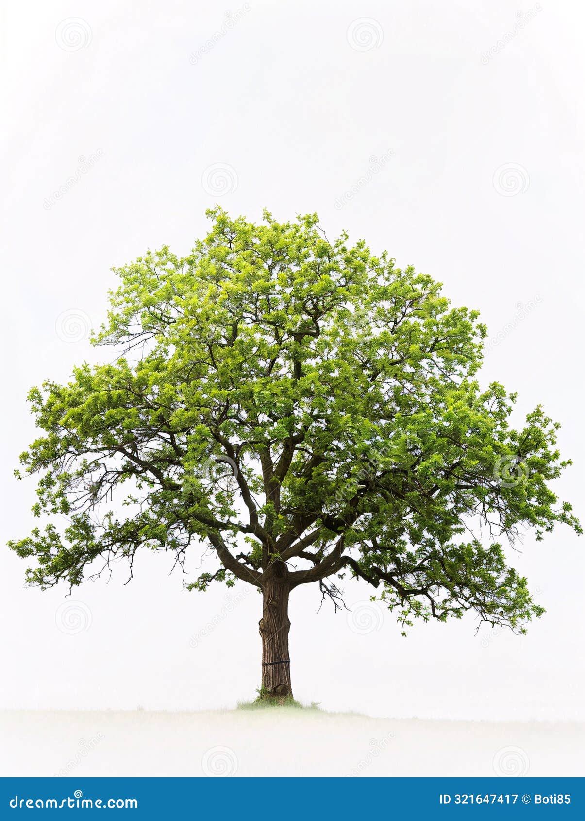 Different Types of Tree Isolated on a Solid White Background Stock ...