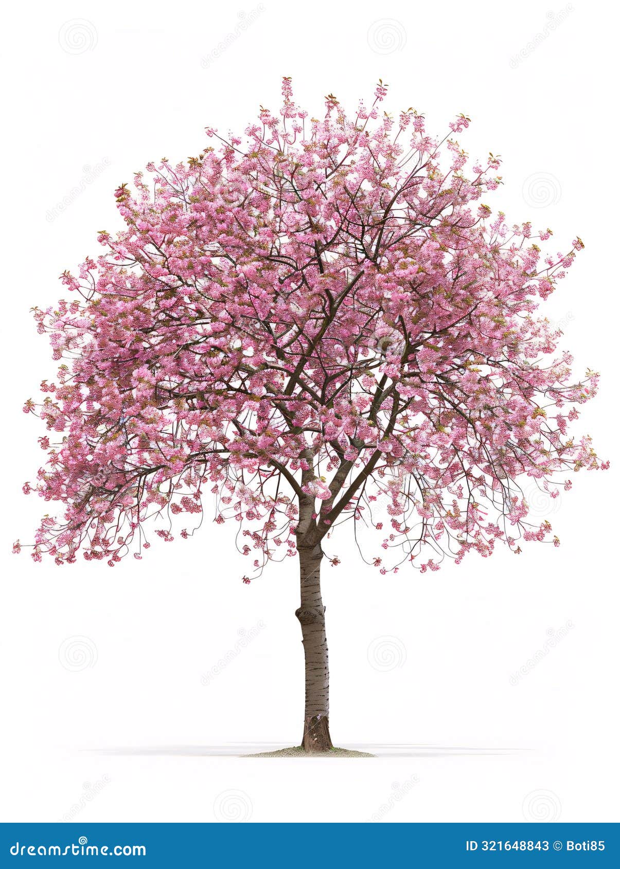 Different Types of Tree Isolated on a Solid White Background Stock ...