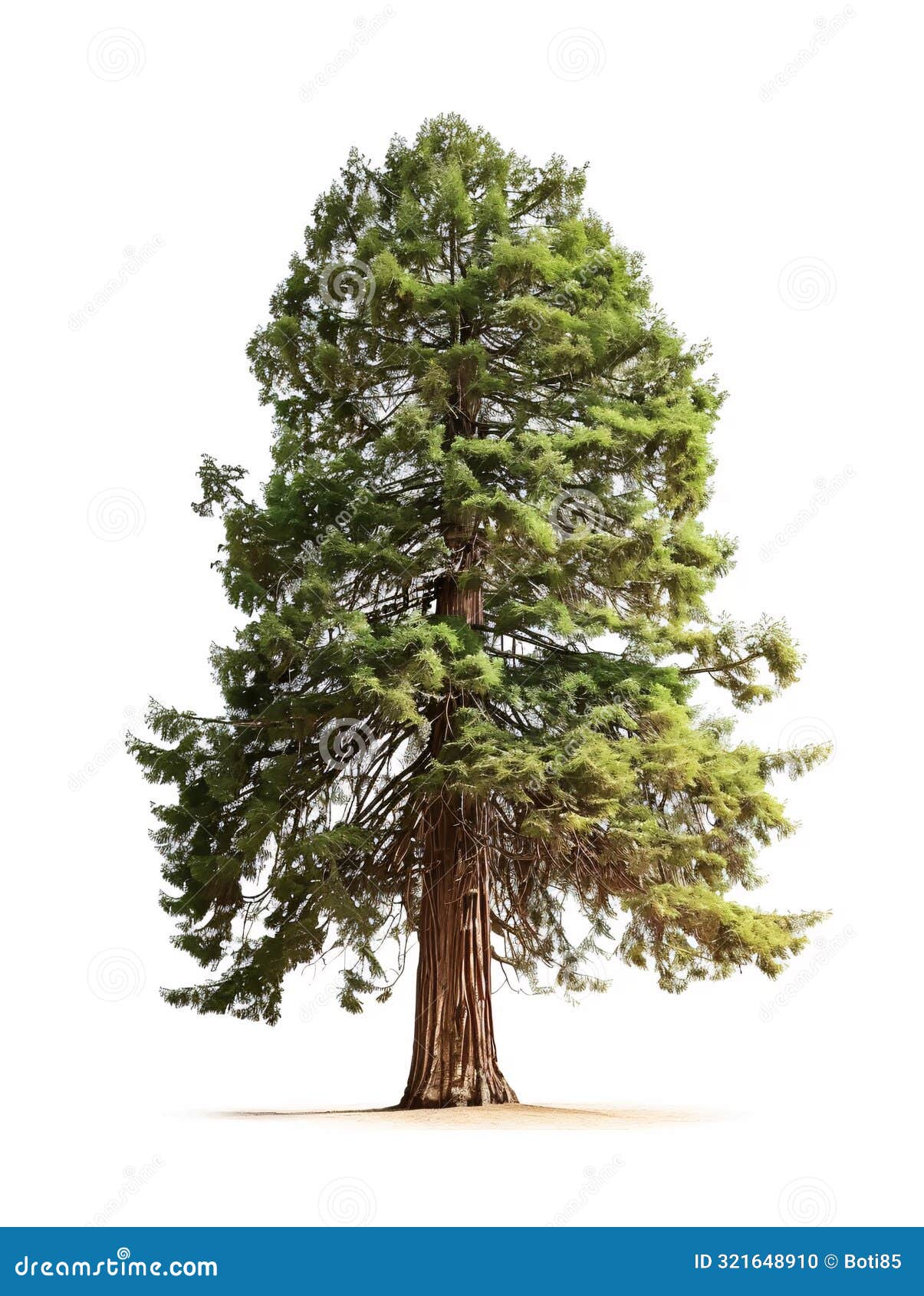 Different Types of Tree Isolated on a Solid White Background Stock ...