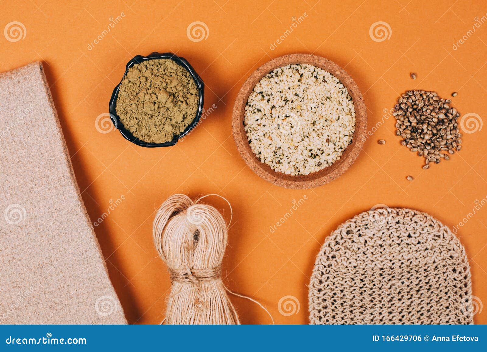 Different Types of Uses for Hemp Stock Photo - Image of pile ...