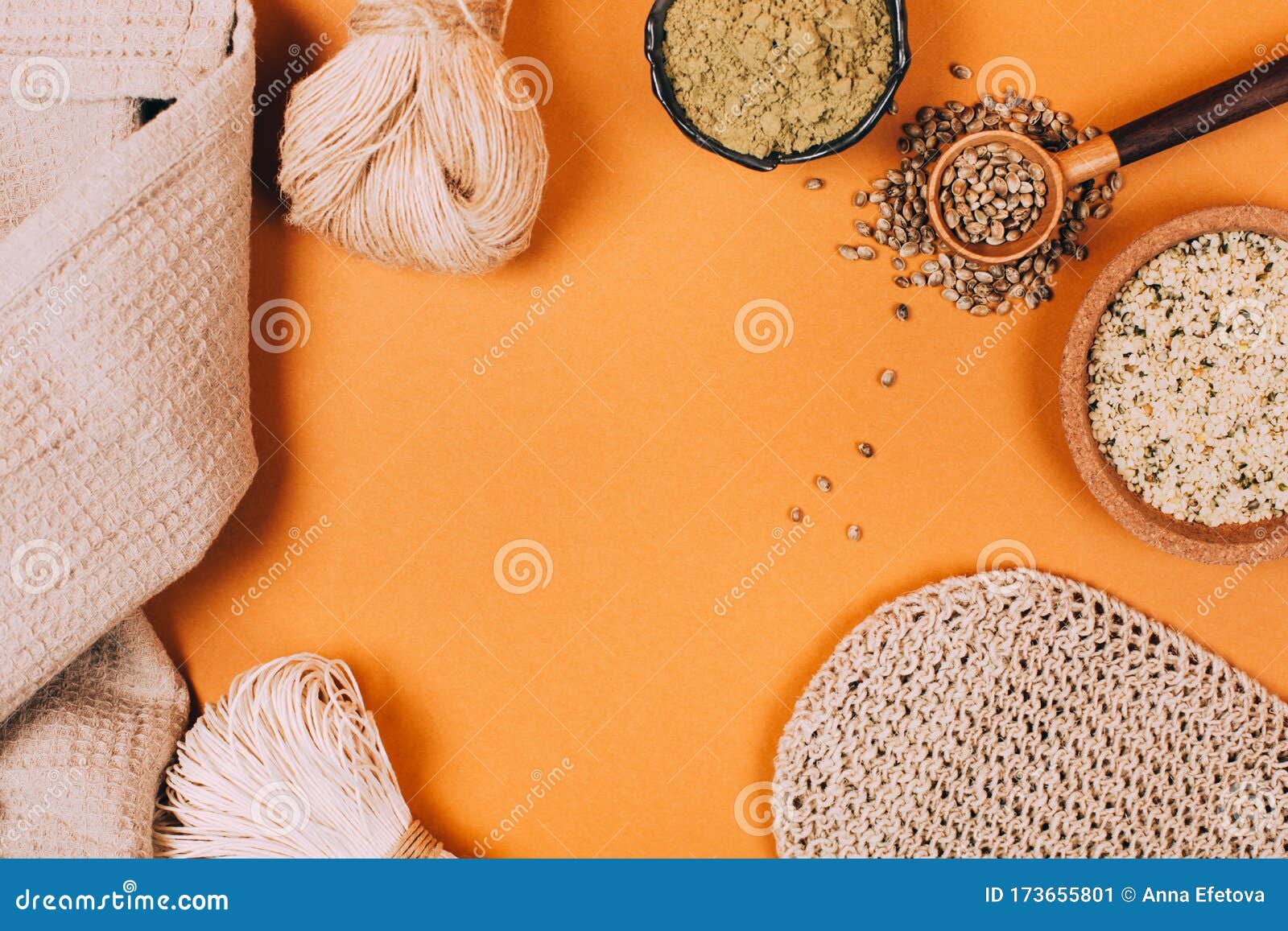 Different Types of Uses for Hemp Stock Image - Image of seed, form ...