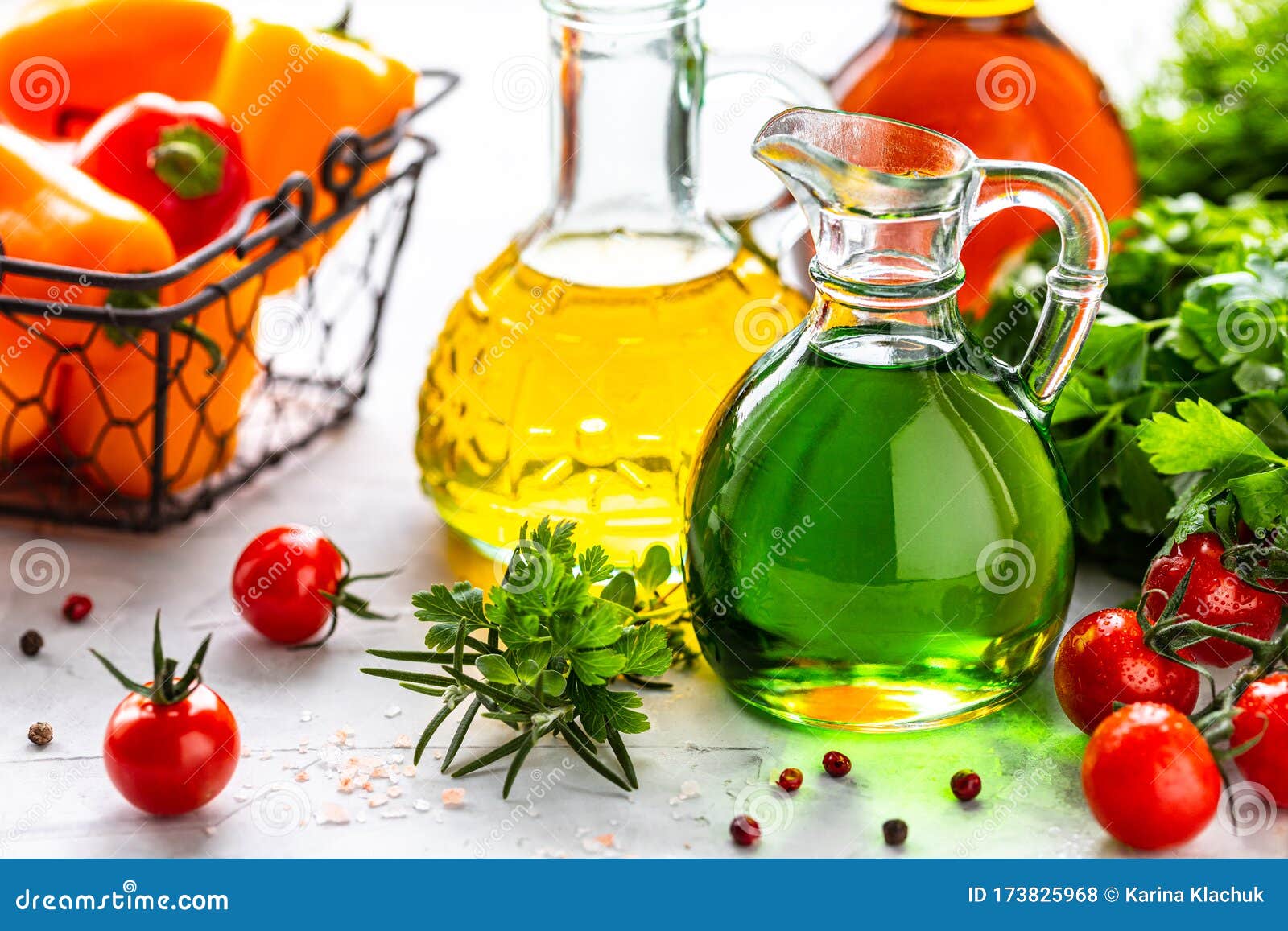 Different Types of Vegetable Oil in Glass Bottles: Sesame, Linseed ...