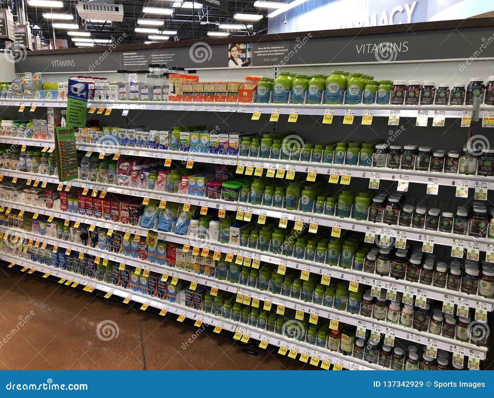 Vitamins and Supplements editorial stock image. Image of pharmacy ...