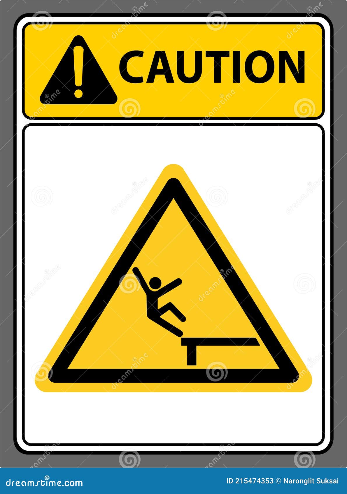 Different Types of Warning Signs, Beware of Falling from a Height ...