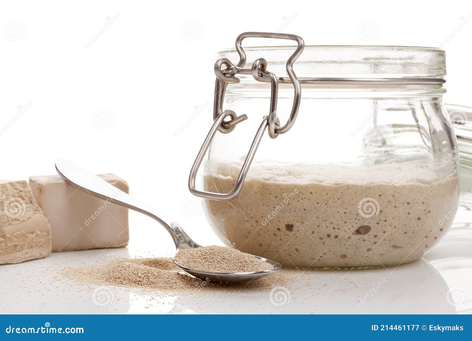 Different types of yeast stock image. Image of copyspace - 214461177