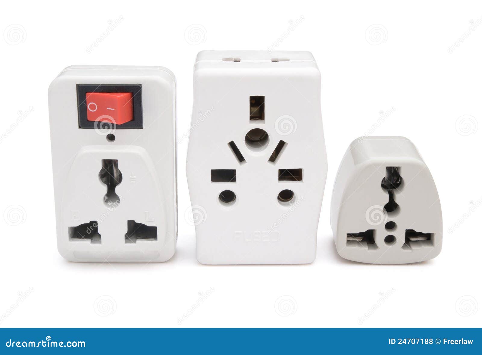 Different Universal Adapters Stock Photo - Image of plug, connector ...