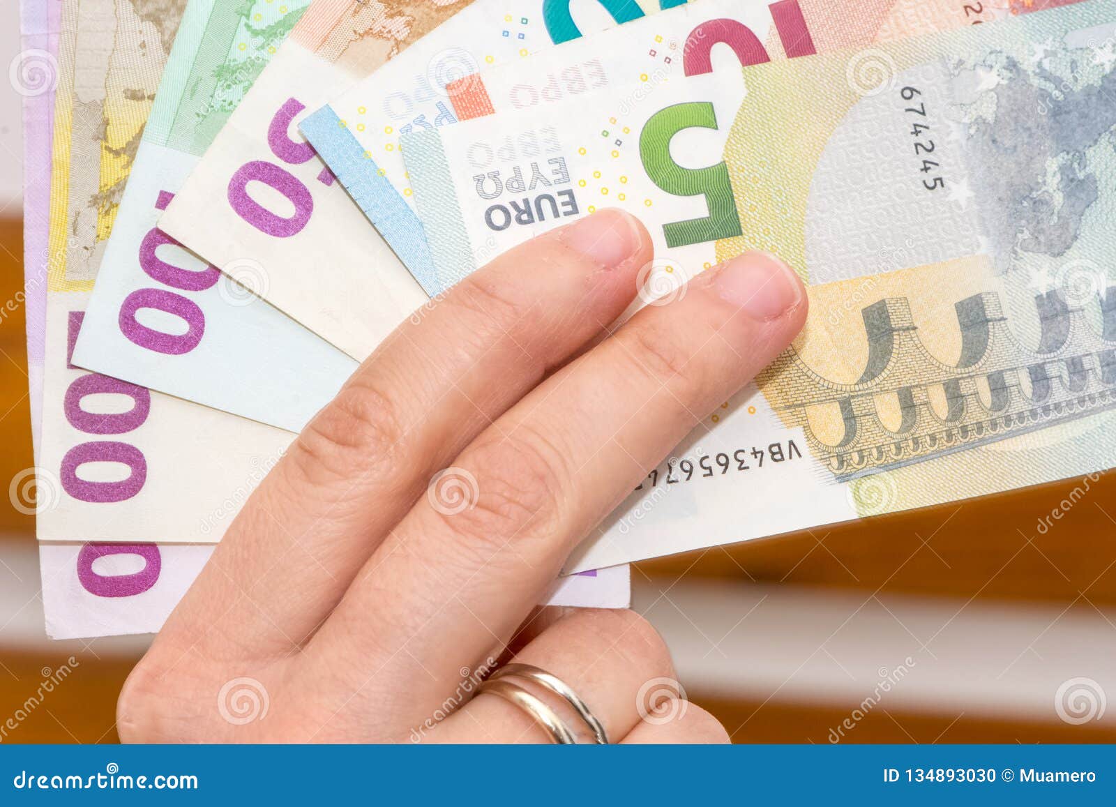 Different Value of the Euro Paper Bills Stock Photo - Image of euro ...
