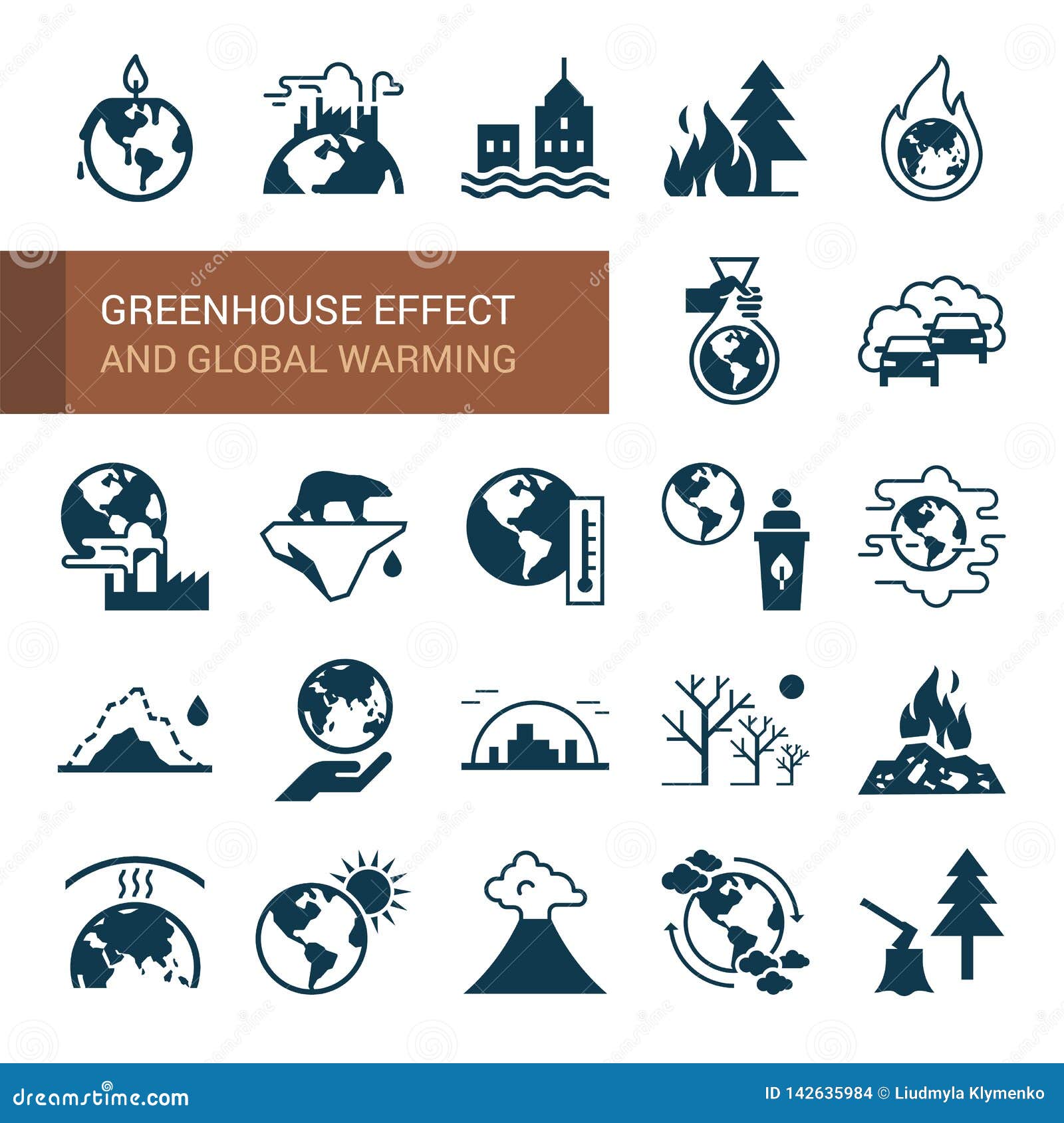 Different Variants of Environmental Icons on the Theme of Ecology in ...