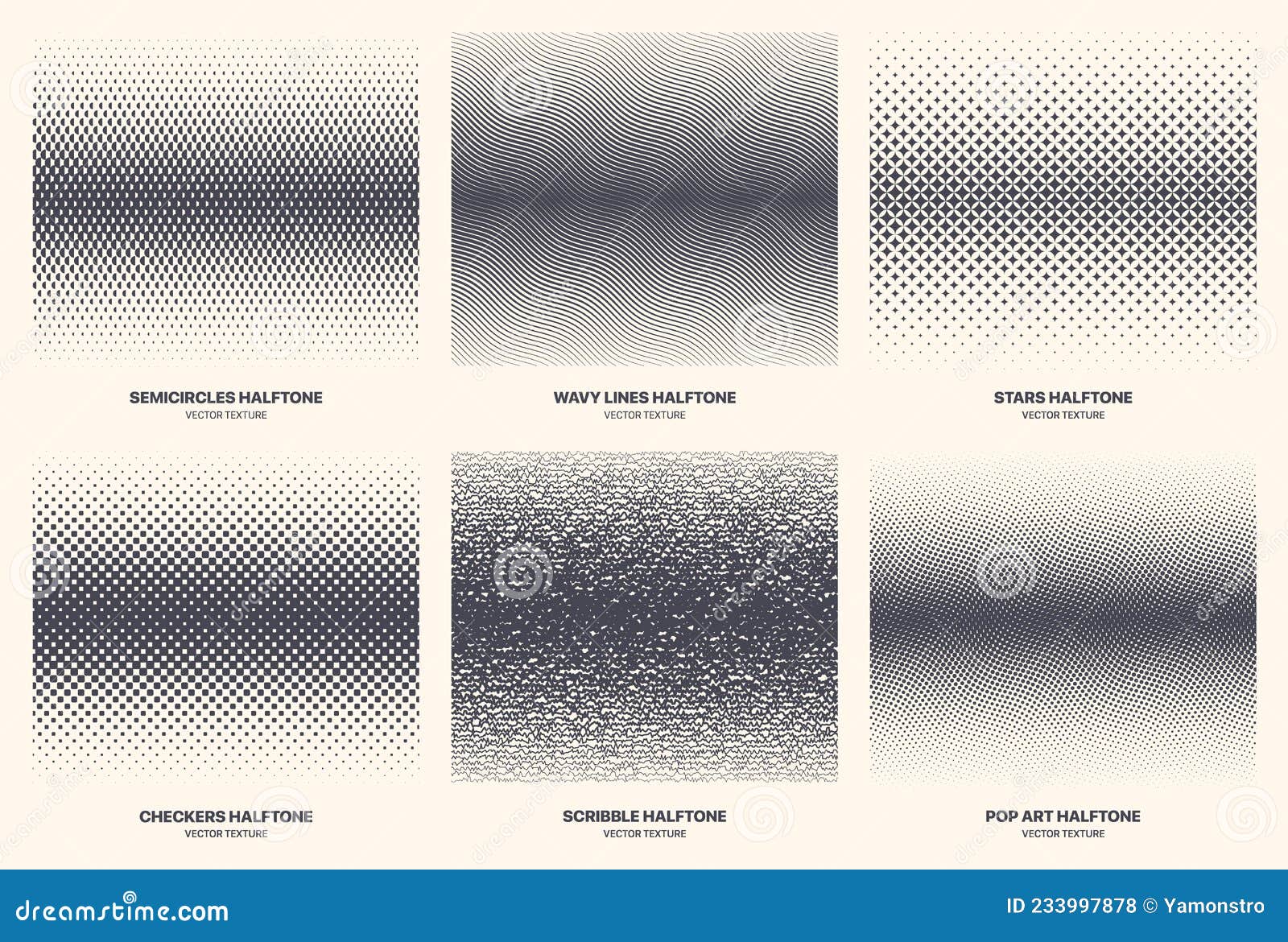 Six Tone, Six Patterns And Backgrounds Vector Illustration ...