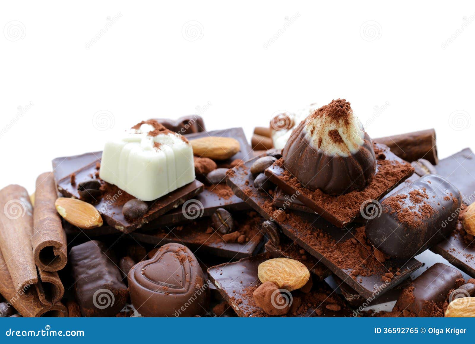 Different Varieties of Chocolate and Sweets Stock Image - Image of ...