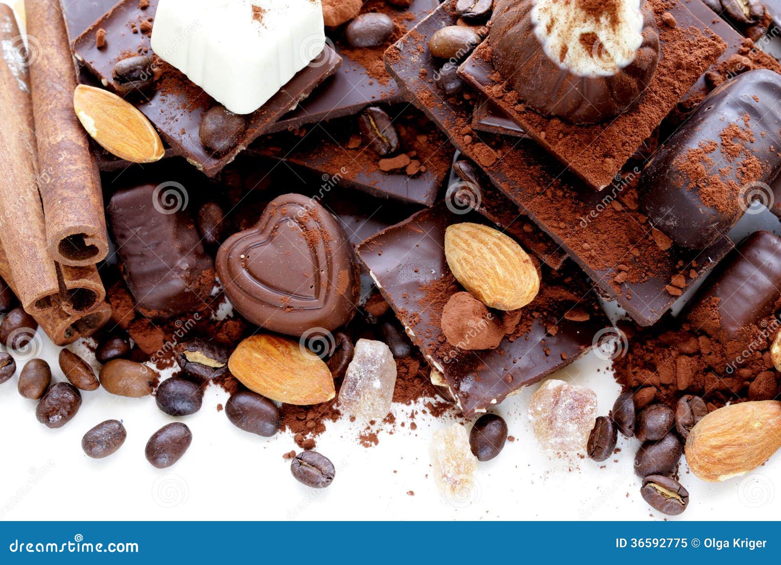 Different Varieties of Chocolate and Sweets Stock Image - Image of ...