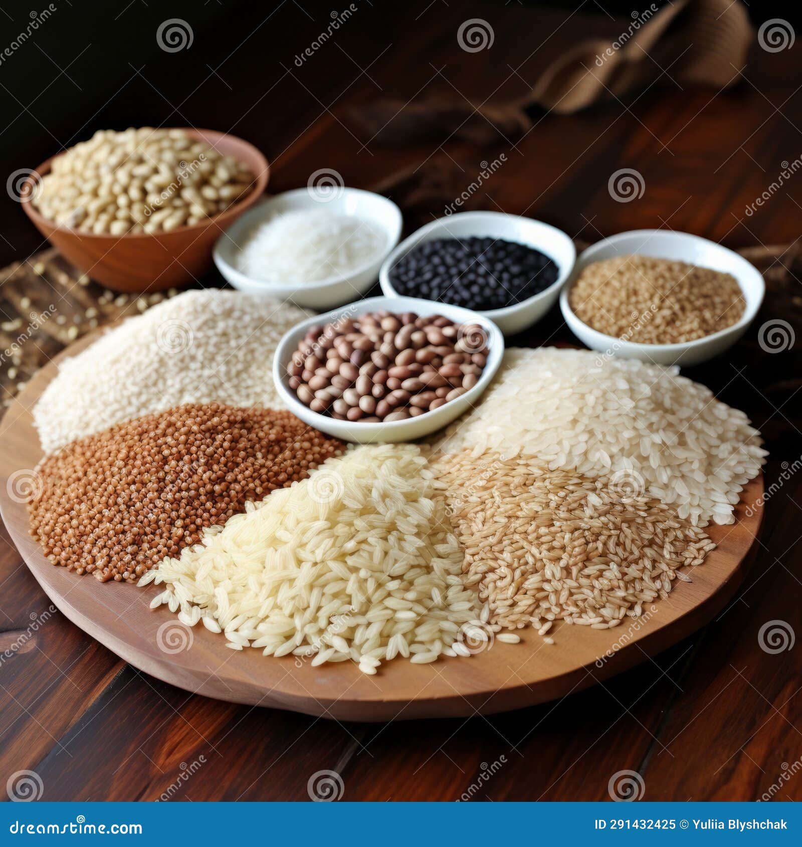 Different Varieties and Different Colors of Rice Stock Image - Image of ...