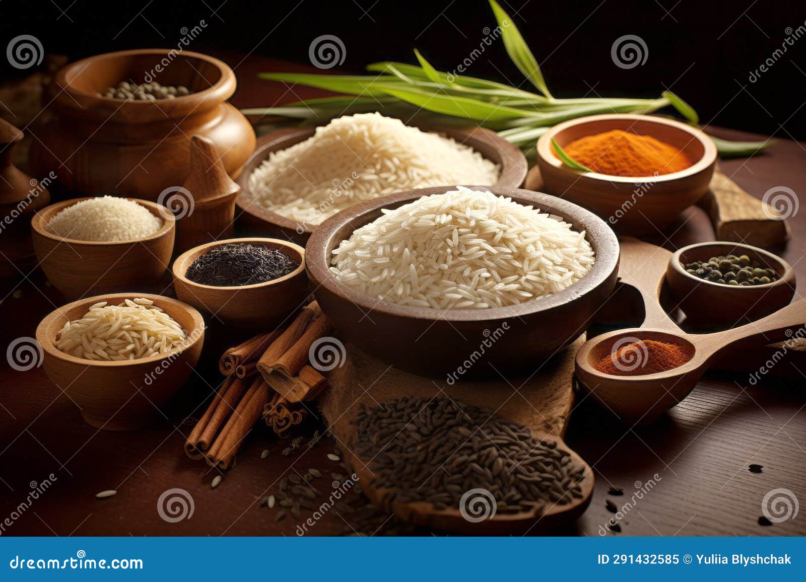 Different Varieties and Different Colors of Rice Stock Image - Image of ...