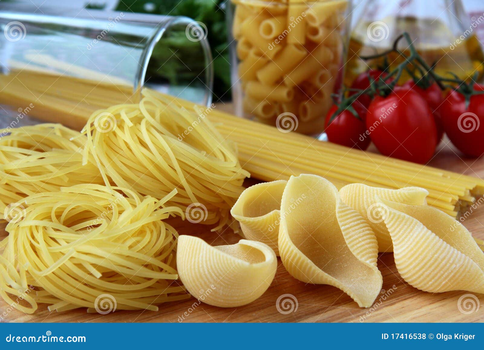 Different Varieties of Italian Pasta Stock Photo - Image of food ...