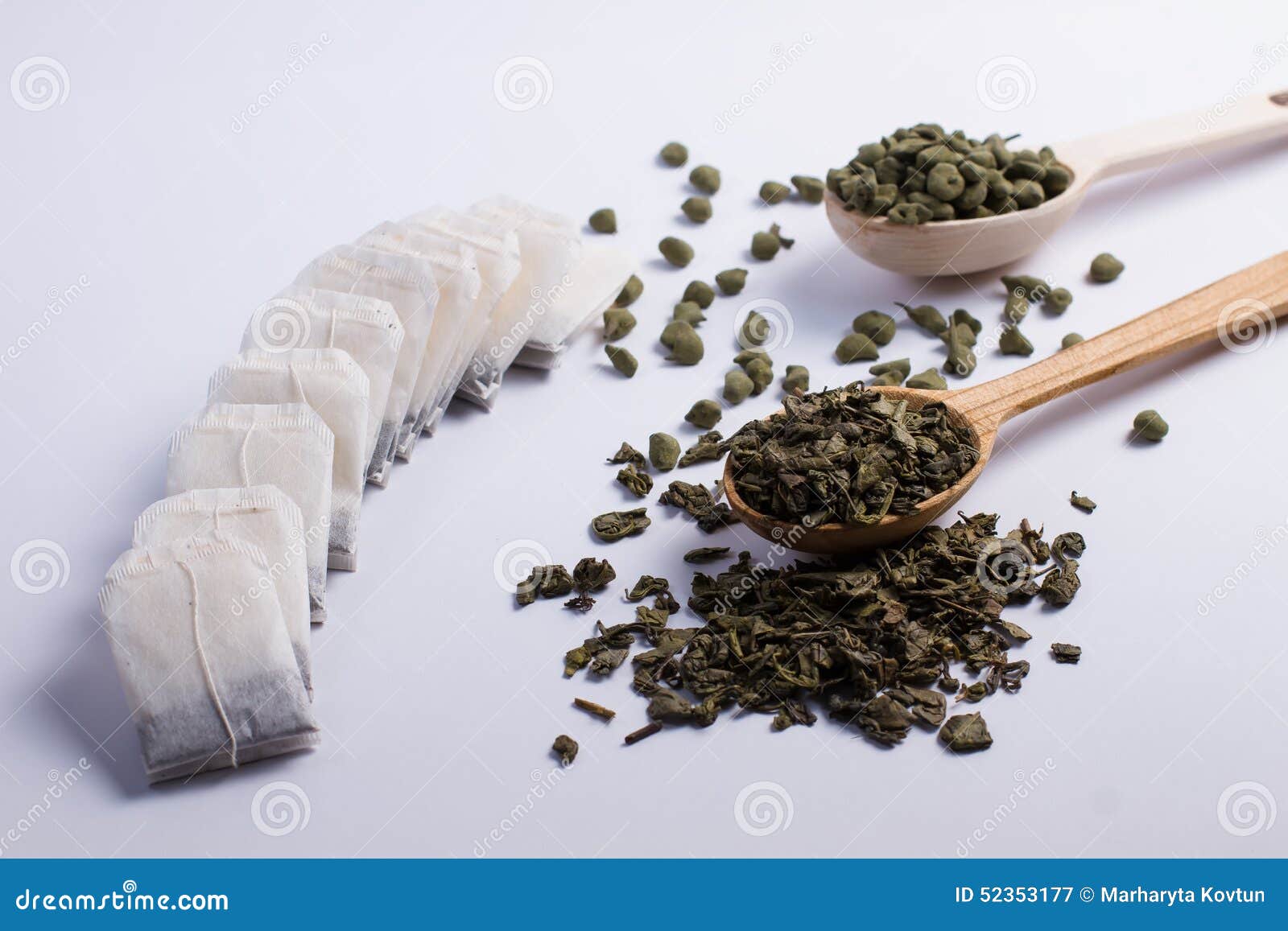 Different Varieties of Leaf Tea. Stock Image - Image of aromatic ...