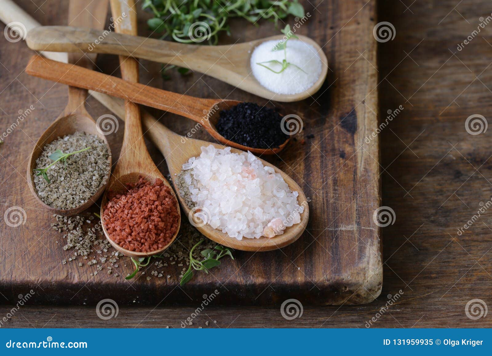 Different Varieties of Salt Stock Image - Image of wood, mineral: 131959935
