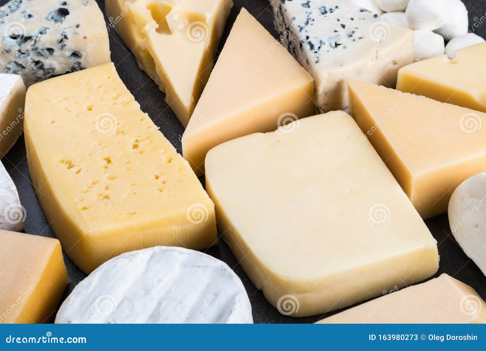 Different Varieties and Types of Cheese Stock Image - Image of milky ...