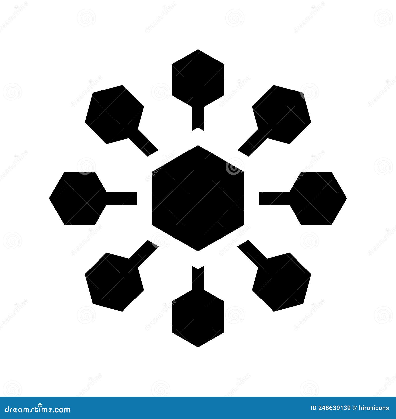 Different, Variety, Big Data Icon. Black Vector Graphics Stock ...