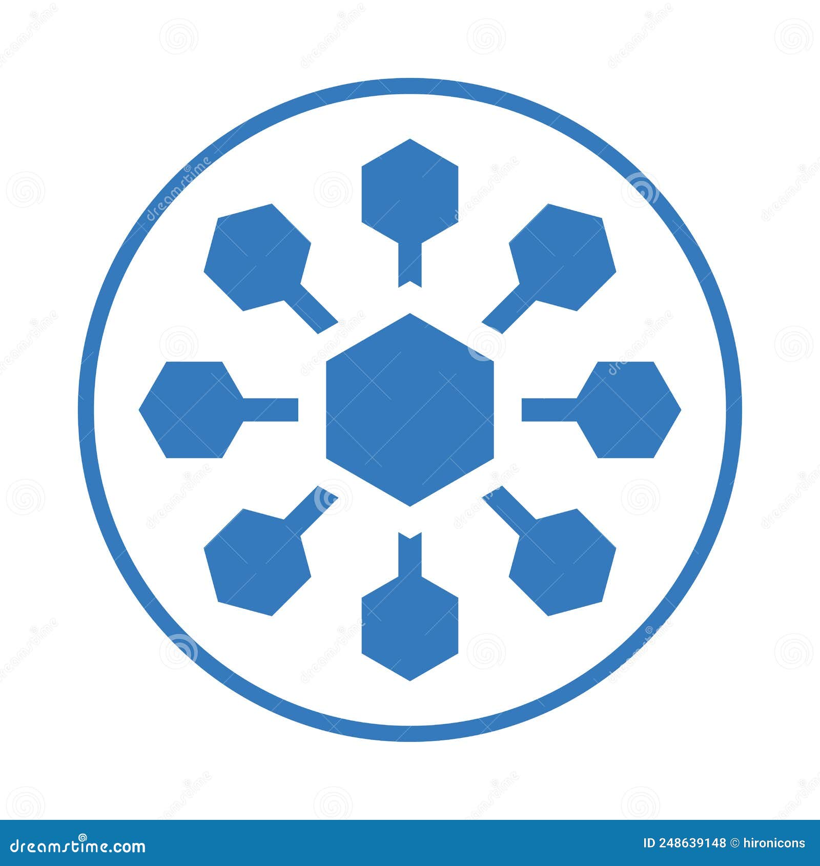 Different, Variety, Big Data Icon. Blue Color Design Stock Illustration ...