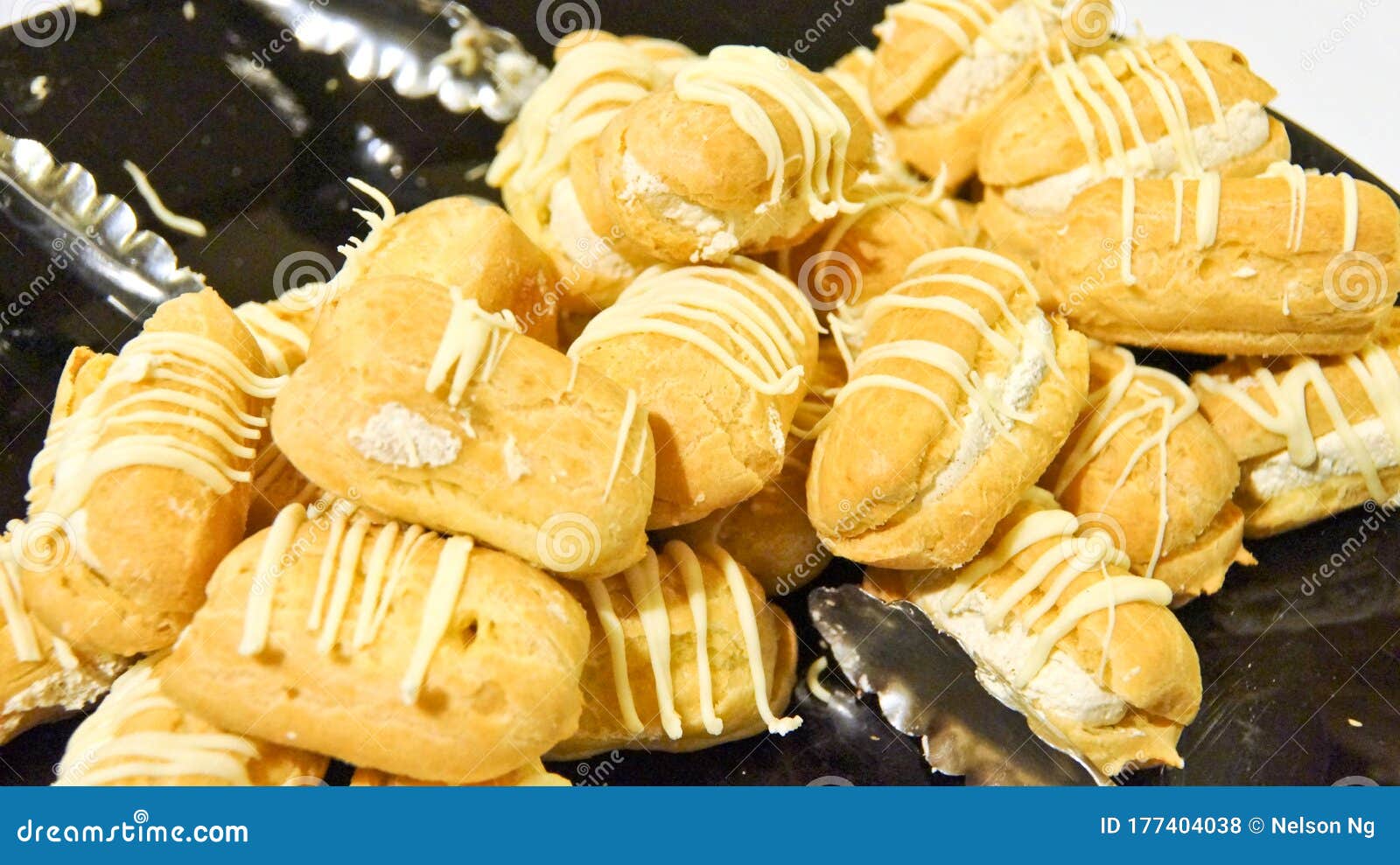 Different Variety of Eclairs Stock Photo - Image of food, balls: 177404038