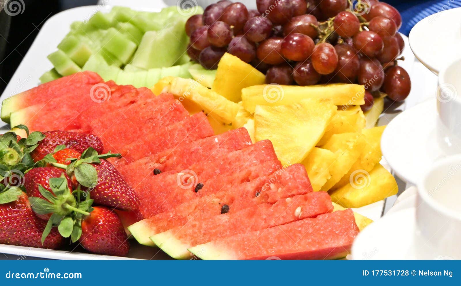 Different Variety of Fruit Platter Stock Photo - Image of blueberries ...