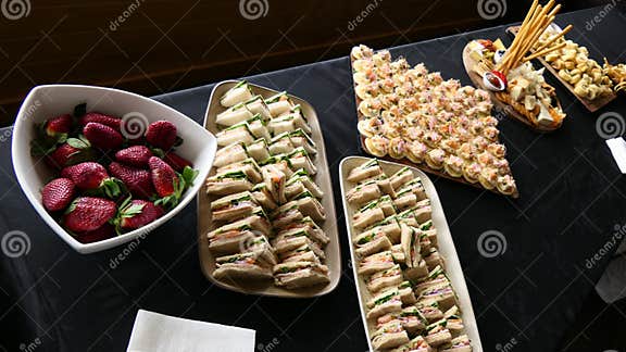 Different Variety of Savories in Serving Plate Stock Image - Image of ...