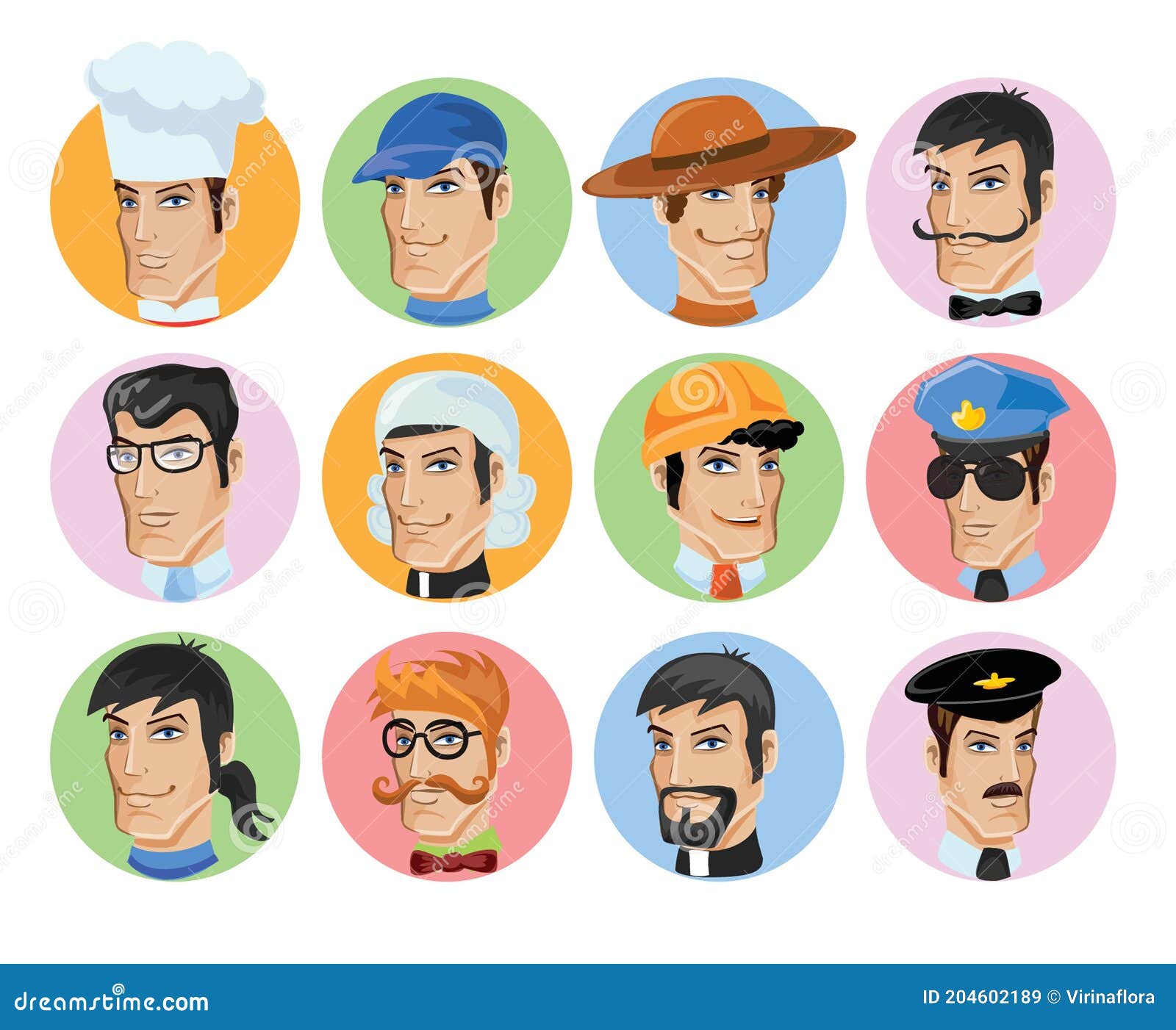 Different Vector Cartoon People Professions Characters Set Stock ... Different Vector Cartoon People Professions Characters Set Stock ...