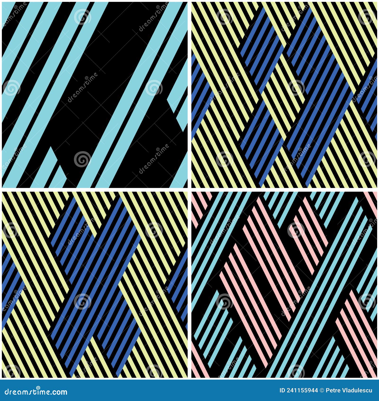 4 Different Vector Patterns in the Same Package_b Stock Vector ...
