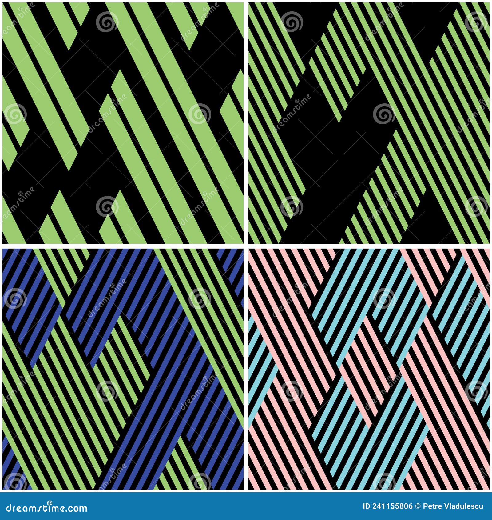 4 Different Vector Patterns in the Same Package_b Stock Vector ...