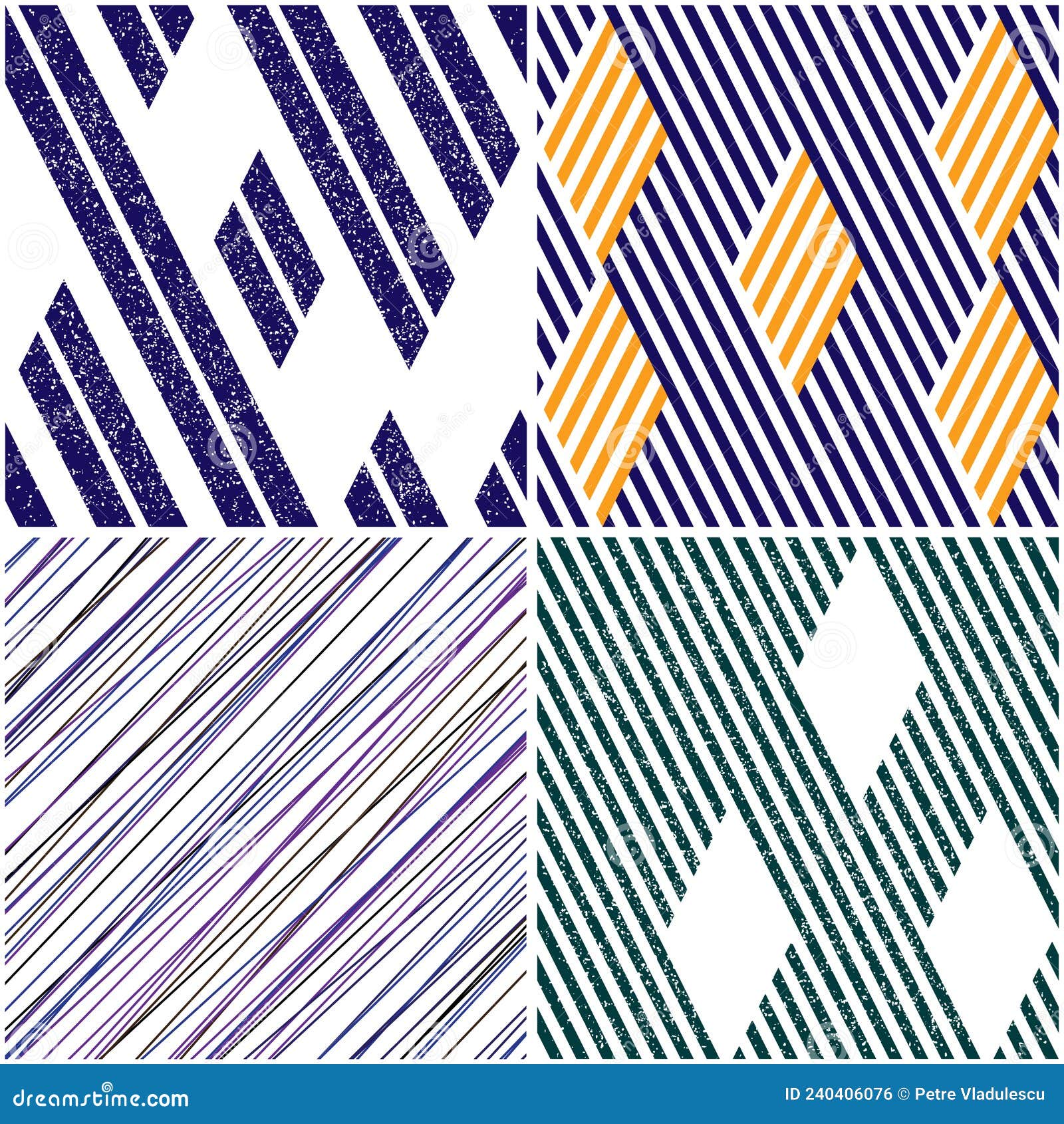 4 Different Vector Patterns in the Same Package_b Stock Vector ...