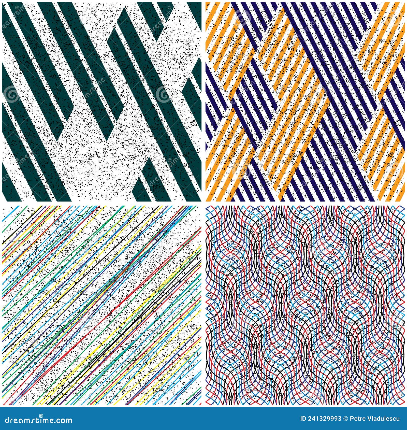 4 Different Vector Patterns in the Same Package_c Stock Vector ...