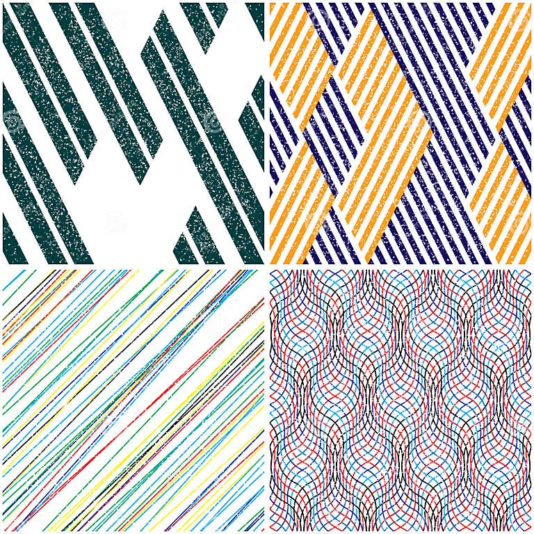 4 Different Vector Patterns in the Same Package_c Stock Vector ...
