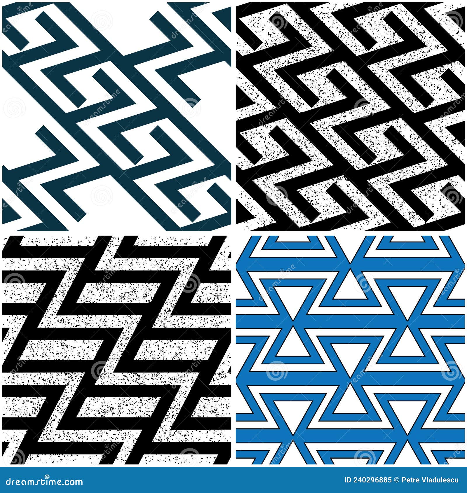 4 Different Vector Patterns in the Same Package_d Stock Vector ...