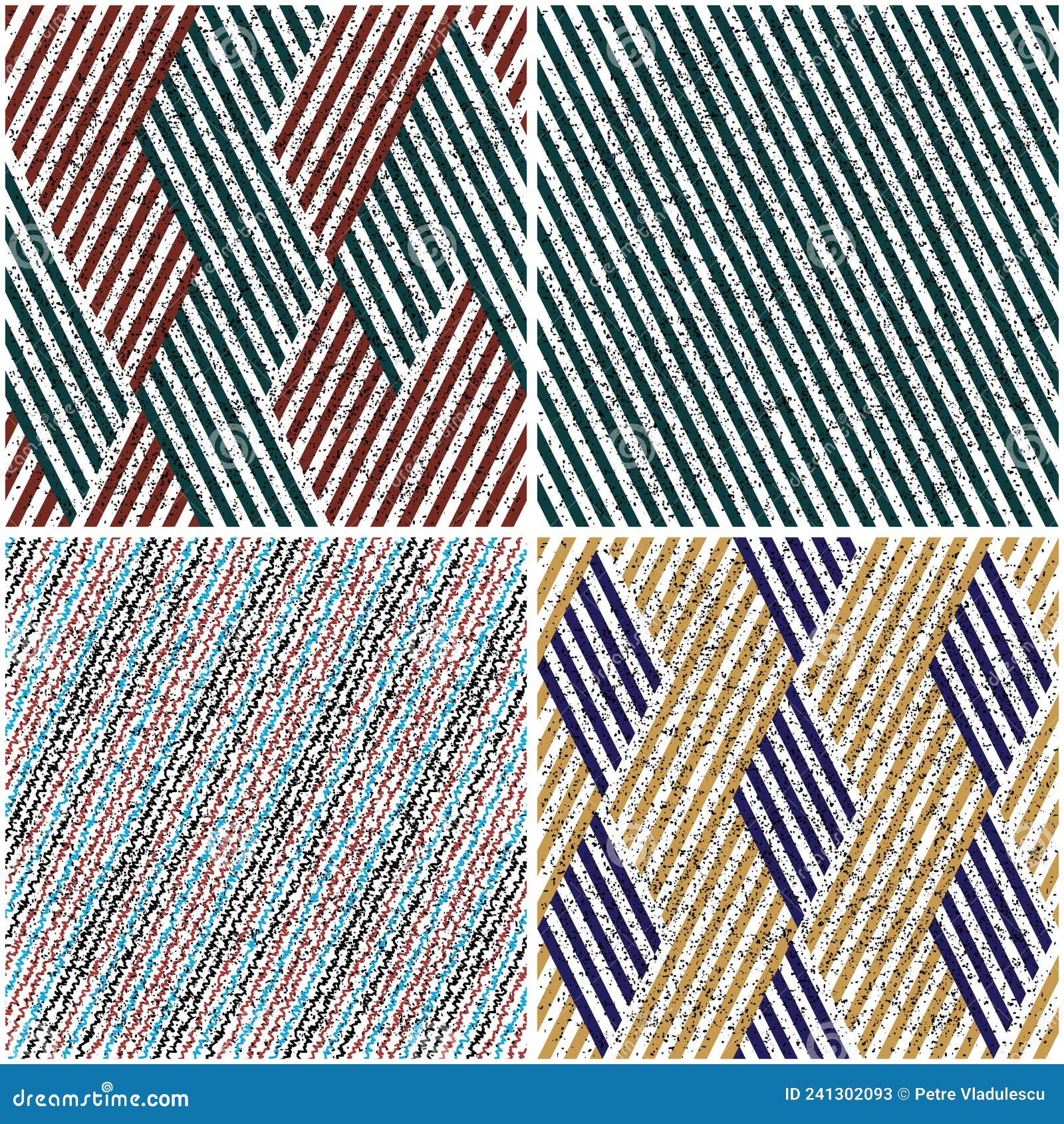 4 Different Vector Patterns in the Same Package_d Stock Illustration ...