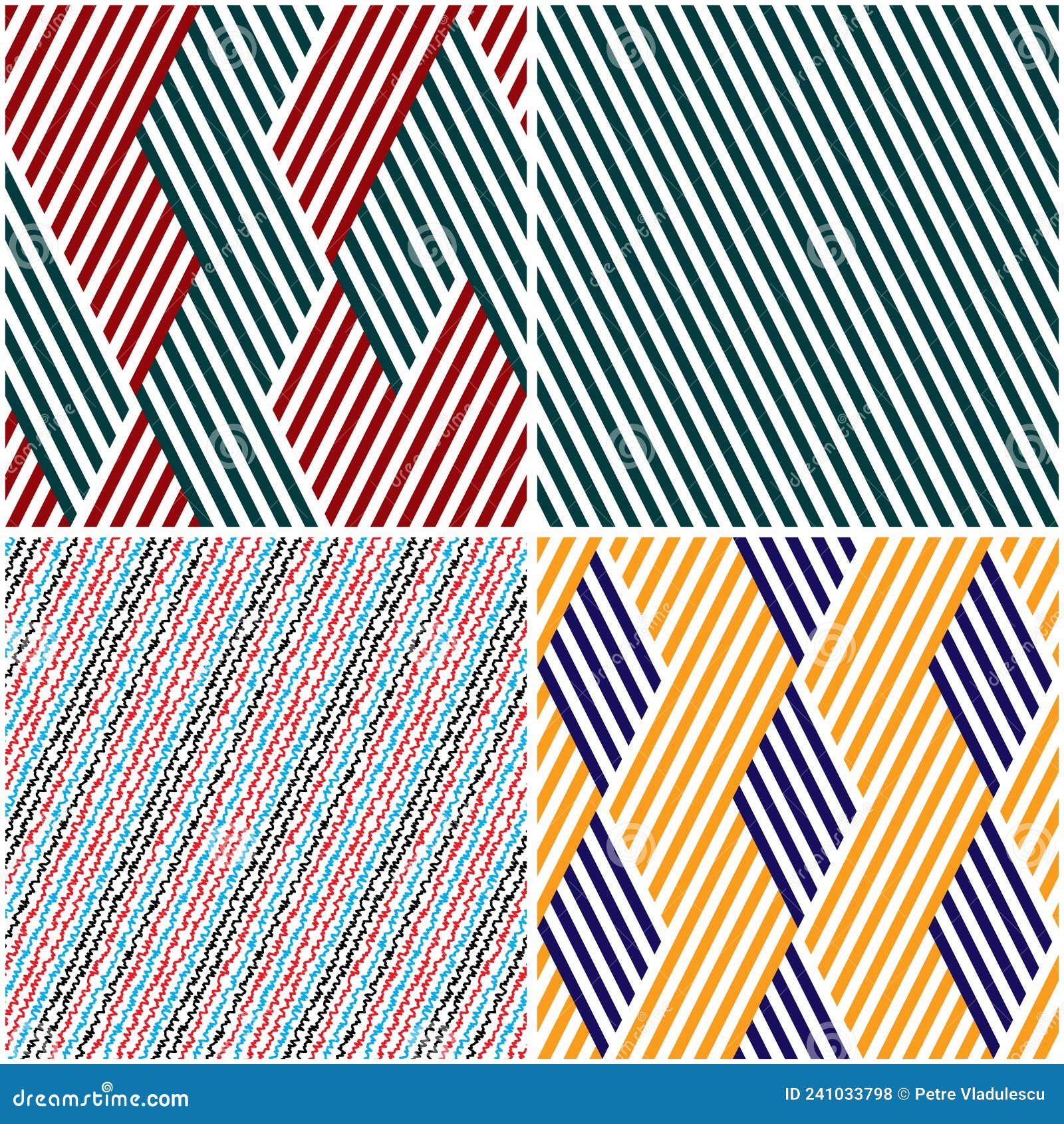 4 Different Vector Patterns in the Same Package_d Stock Vector ...