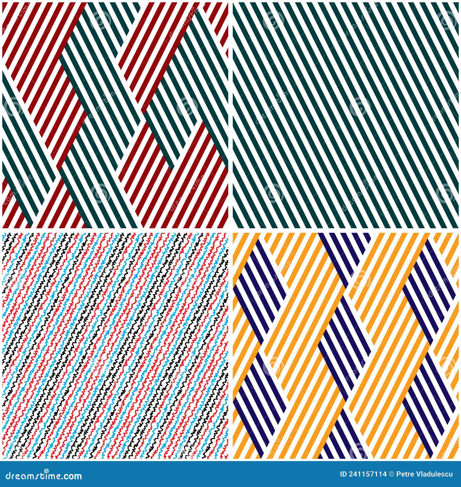 4 Different Vector Patterns in the Same Package_d Stock Vector ...
