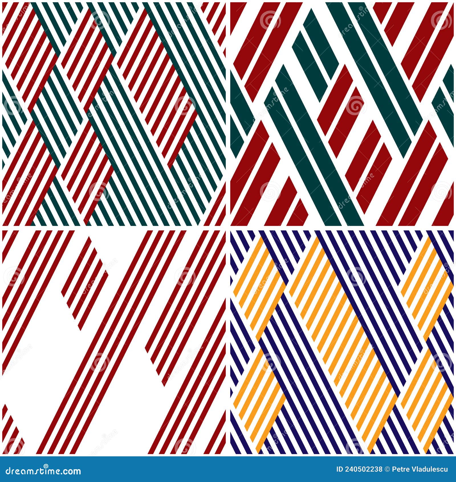 4 Different Vector Patterns in the Same Package_a Stock Vector ...