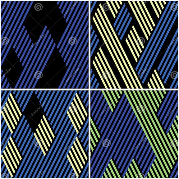 4 Different Vector Patterns in the Same Package_e Stock Vector ...