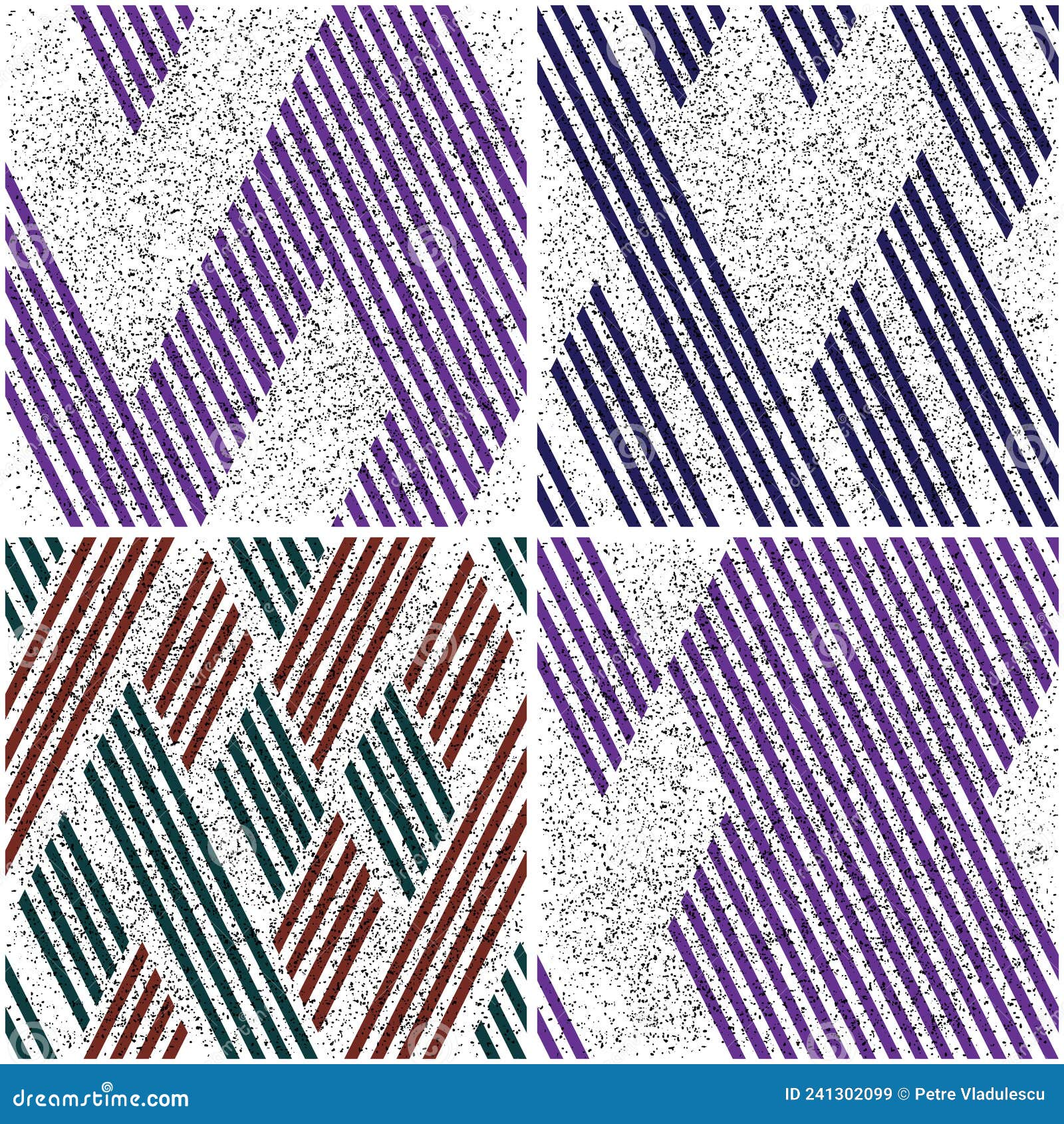 4 Different Vector Patterns in the Same Package_e Stock Illustration ...